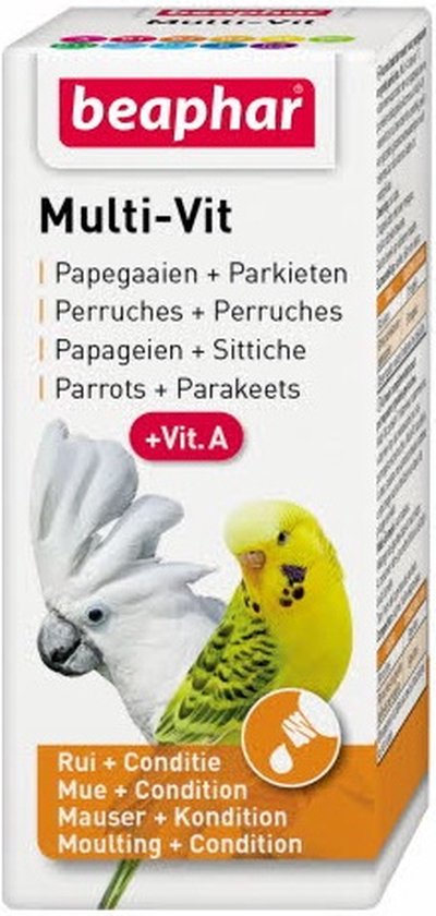 Beaphar Multi-Vit Papegaai - voedingssupplement - 20ml | bol