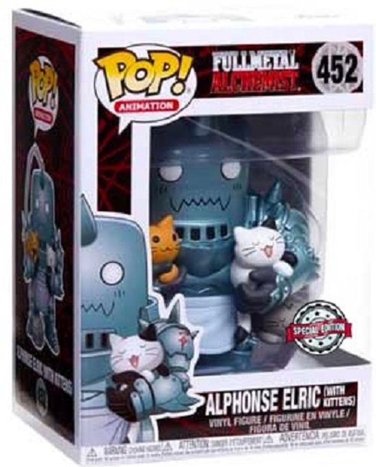 Funko Pop - Alphonse Elric With Kittens #452 Fullmetal Alchemist ...