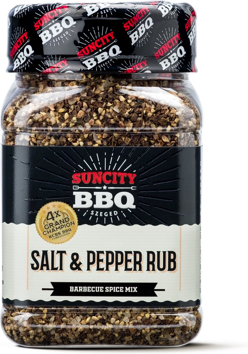 SunCity BBQ Salt & Pepper Rub - 280 gram - Kruiden & Specerijen ...