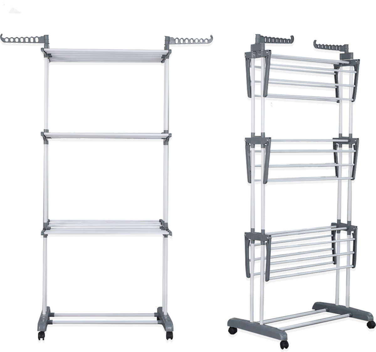 HerzGarten Droogrek Wit - Kleding droogrek - Inclusief Wielen ...