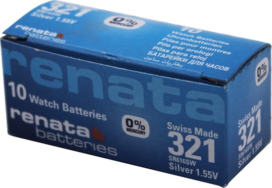 RENATA - Horlogebatterijen - Watch 321 - 10 stuks | bol