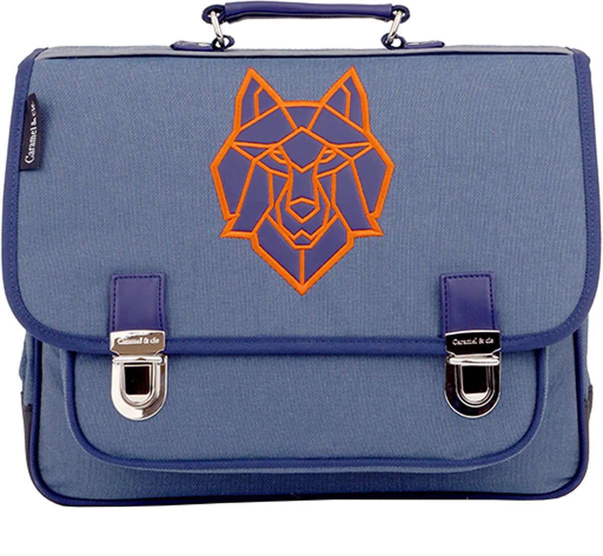 Caramel & Cie - Cartable/Cartable école primaire Loup Blauw - Medium ...