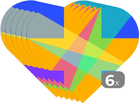 Onderleggers - Placemats - Placemats hartje - Vormen - Geometrie ...