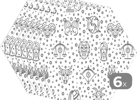 Placemats hexagon - Onderleggers placemats - Placemat zeshoek ... Placemats hexagon - Onderleggers placemats - Placemat zeshoek ...