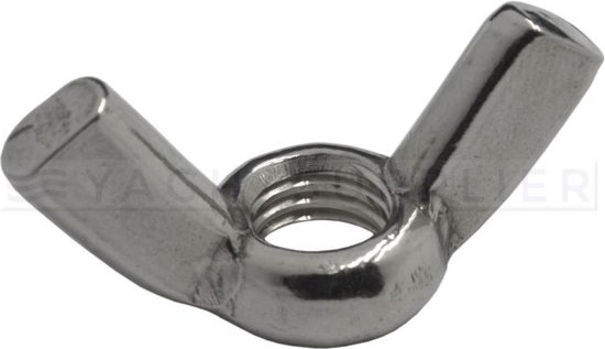 Vleugelmoer M8 - DIN 315 - RVS A2 - RVS 304 - 25 stuks | bol.com