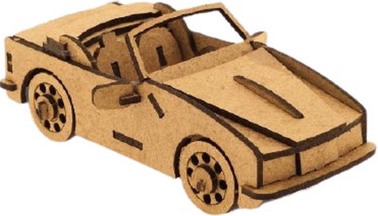 Duurzaam Modelbouw - Auto-Lasergesneden houten speelgoed-Puzzelspel ...