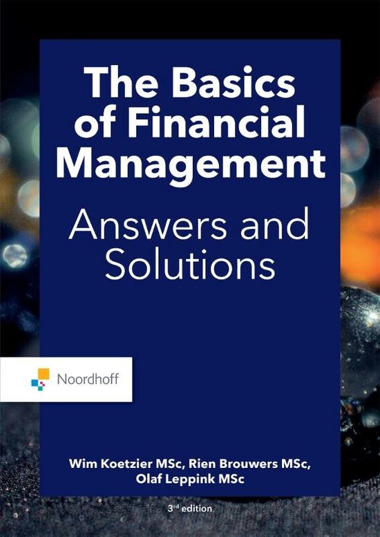 The Basics Of Financial Management 9789001278342 Wim Koetzier