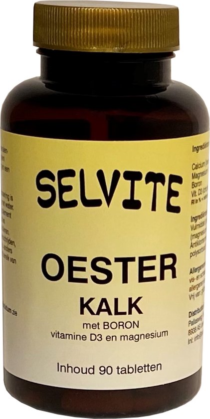 SELVITE Oesterkalk (calcium) - 90 tabletten | bol.com