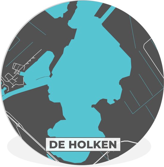 Wall Circle - Wall Circle Indoor - Map - Friesland - De Holken - Water ...