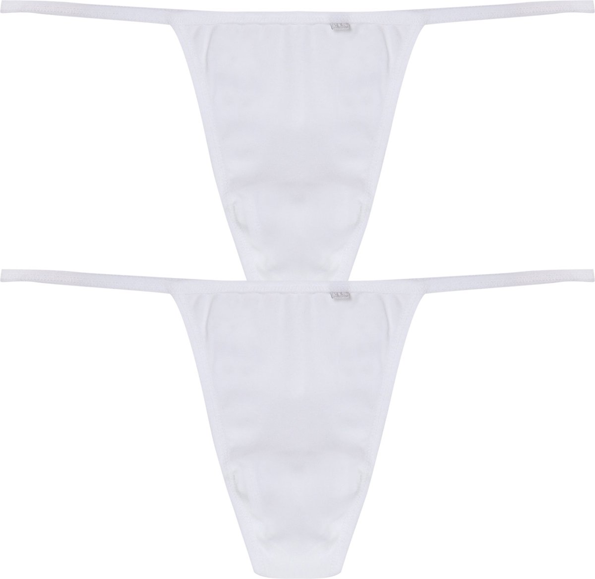Claesen's® - Dames 2-pack Mini String - Wit - 95% Katoen - 5% Lycra | bol.com