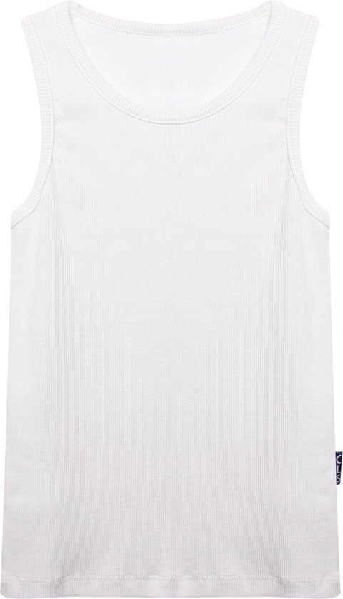 Claesen's® - Jongens Hemd Rib Wit - White - 95% Katoen - 5% Lycra | bol