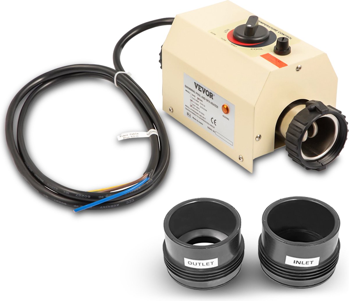 Zwembadverwarming - Elektrische waterverwarmer - Pool Heater ...