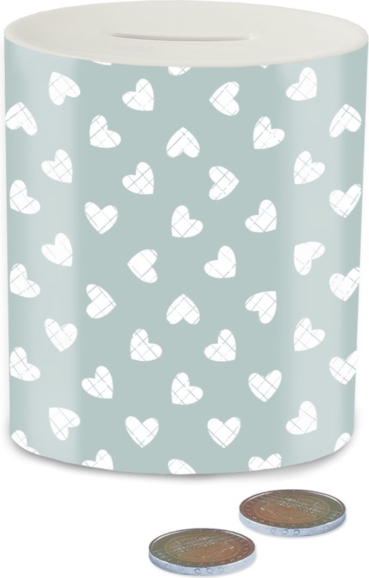 Spaarpot - Spaarblik - Groen - Design - Geometrie - Patroon ...