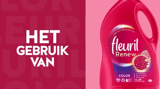Fleuril Renew Color - Vloeibaar Wasmiddel - 45 wasbeurten | bol