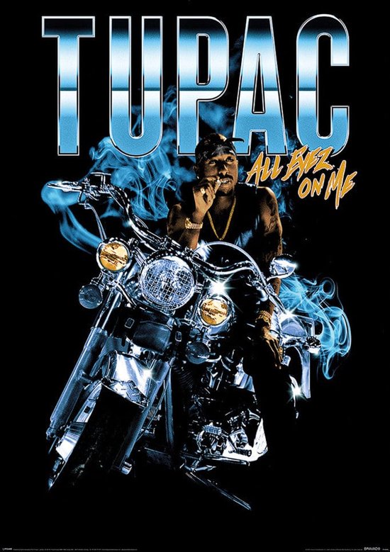 Pyramid Tupac Shakur All Eyez Motorcycle Poster - 61x91,5cm | bol.com