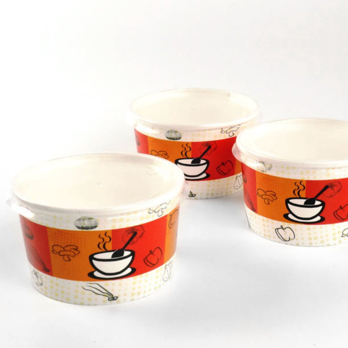 Soepbeker to go met Deksel 100 Stuks 470ml composteerbare soepkommen ...