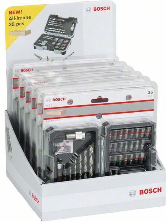 Bosch bit- en borenset - 35-delig - Hout | bol.com