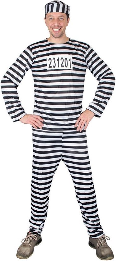 Boef Kostuum | Alcatraz Gevangene Boef | Man | Maat 48-50 | Carnaval ...