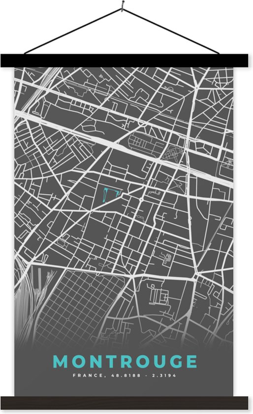 Posterhanger incl. Poster - Schoolplaat - Montrouge - Frankrijk ...