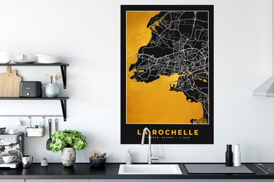 Poster Stadskaart – la Rochelle - Frankrijk – Kaart – Plattegrond ...