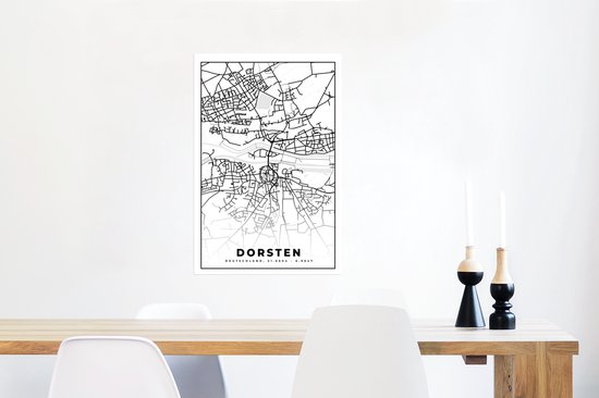 Affiche City Map - Dorsten - Carte - Carte - 60x90 cm | bol.com