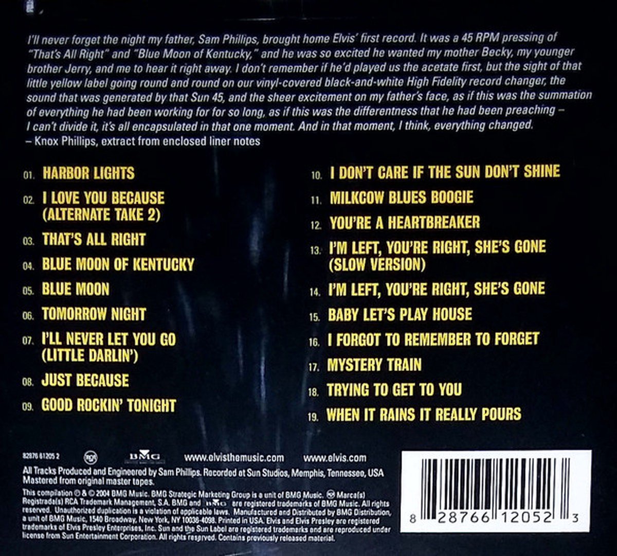 Elvis at Sun, Elvis Presley | CD (album) | Muziek | bol.com