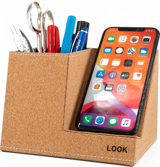 B8TA - Pen Holder - Wireless Charger - Kurk Design | bol.com