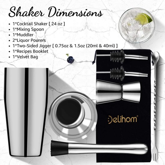 Cocktailset - cocktail set Cocktailshaker Set - Barkeeper-Bar-Kit ...