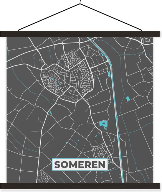 Posterhanger incl. Poster - Schoolplaat - Plattegrond - Someren - Kaart ...