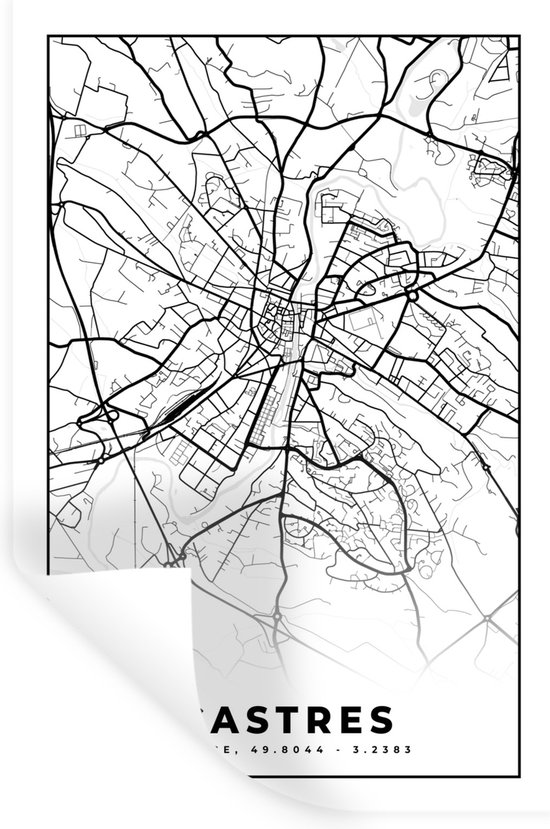 Stickers muraux - France - Carte - Castres - Carte - Plan de ville ...