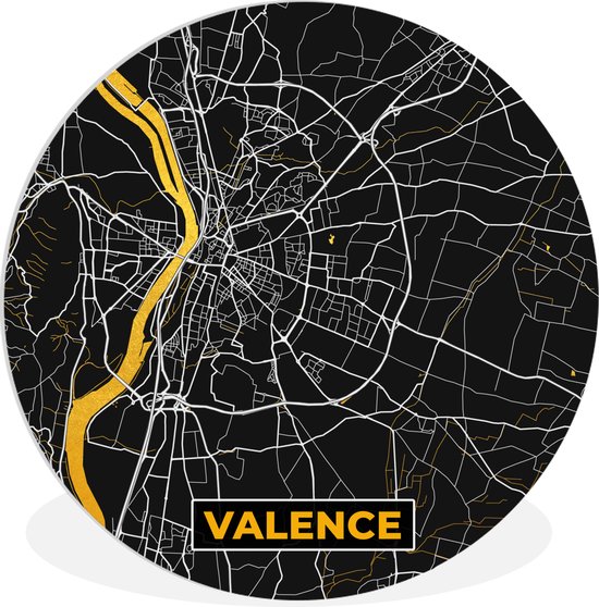 Wall Circle - Wall Circle Indoor - City Map - France - Map - Valence ...