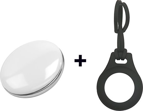 Findmy Tag wit voor IOS & ANDROID + strap zwart | tracker | bluethooth ...