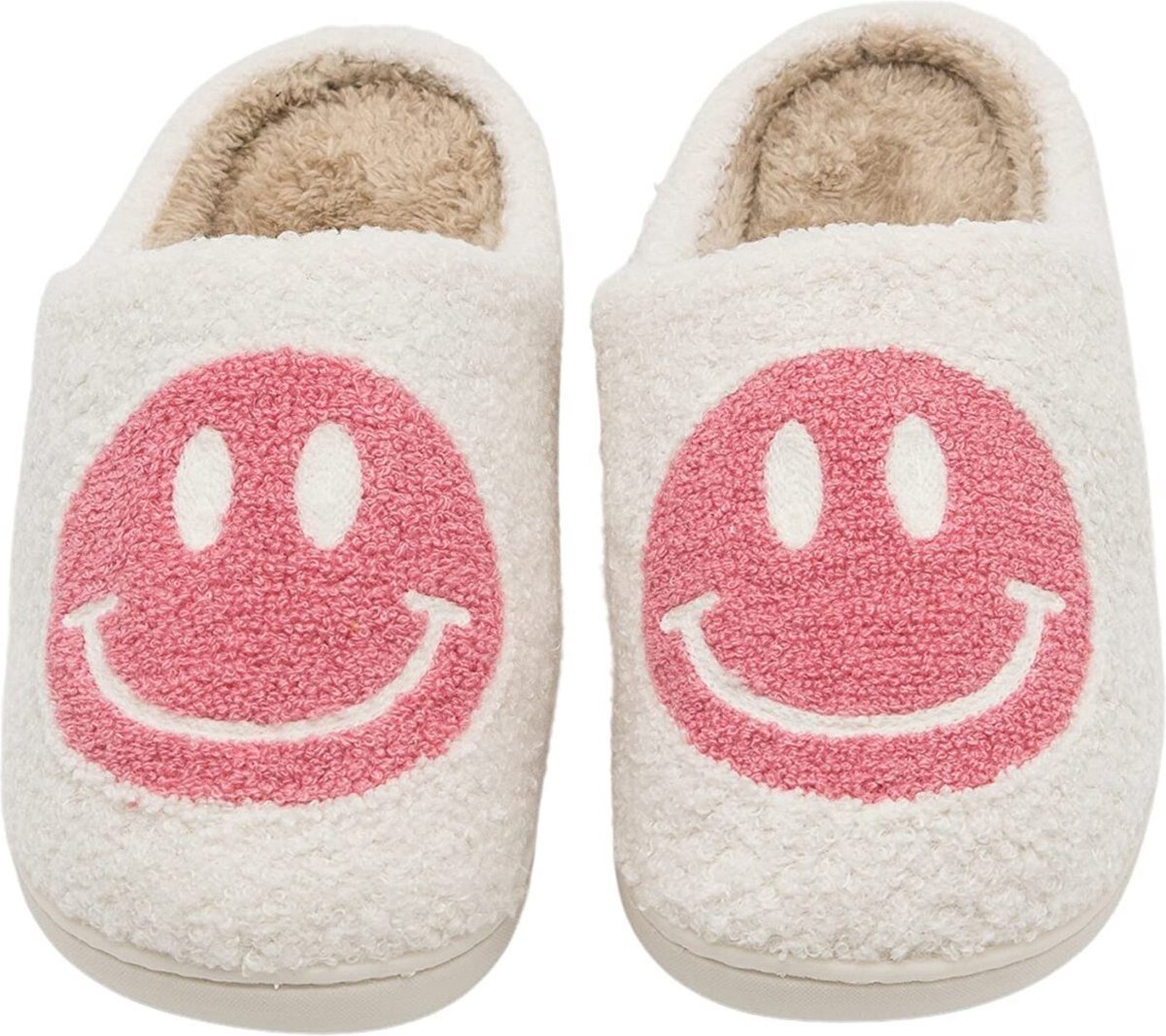 JAXY Smiley Slippers - Smiley Pantoffels - Pantoffels - Smiley Sloffen ...
