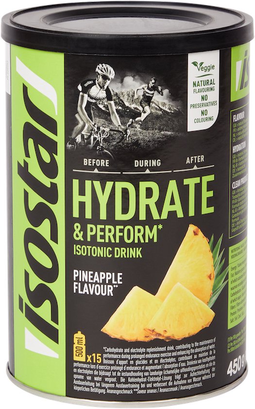 Isostar Hydrate & Perform poeder Ananas 450 gram | bol.com