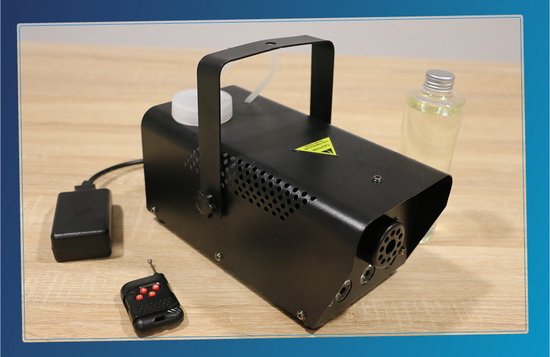 Rookmachine // 500W // Zwart // Inclusief flesje rookvloeistof ...