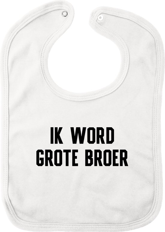 Slabbetje - Ik word grote broer - Wit - Peuter of dreumes - Slab ...