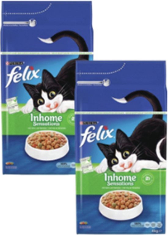 2x Felix Sensations Droog Inhome - Kattenvoer - 4kg | bol