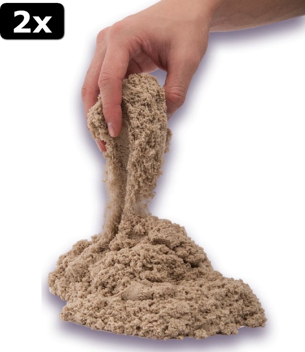2x Kinetic Sand - Sable pour jouer - Marron - 0 kg - speelgoed ...
