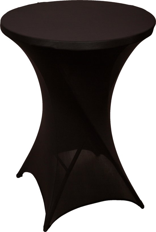 Statafelrok Zwart – ∅80-85 x 110 cm – Statafelhoes Stretch – Tafelhoezen voor Statafel... | bol.com