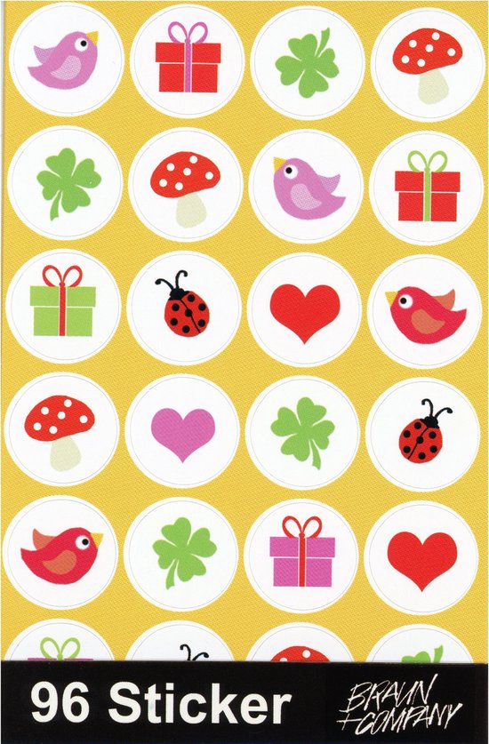 Fun Stickers - Cadeau Stickers - 96 stuks - 2 pakjes | bol