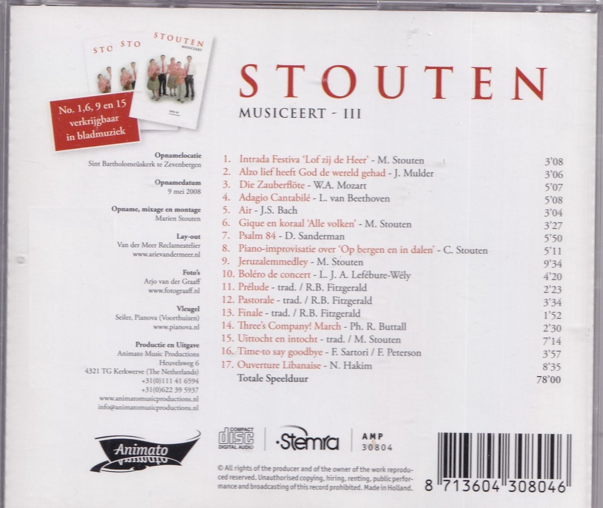 Stouten Musiceert 3 / Marien - Christiaan - Aleida - Arianne - Jacob ...