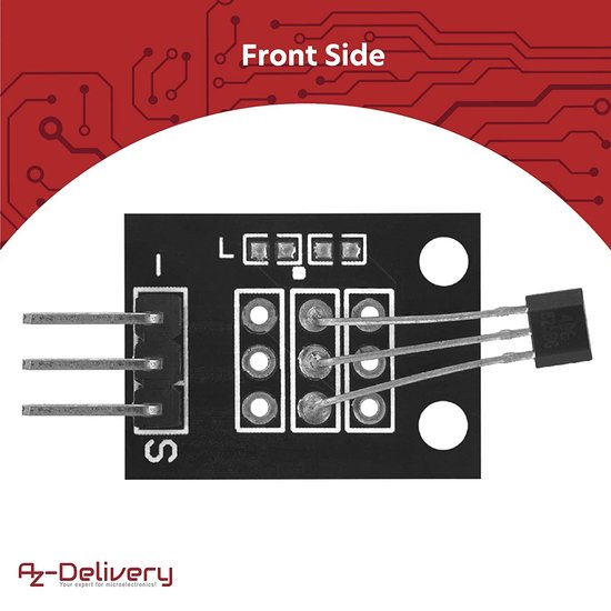 AZDelivery 5 x KY-003 Digitale Hall Effect Sensor Transistor compatibel ...