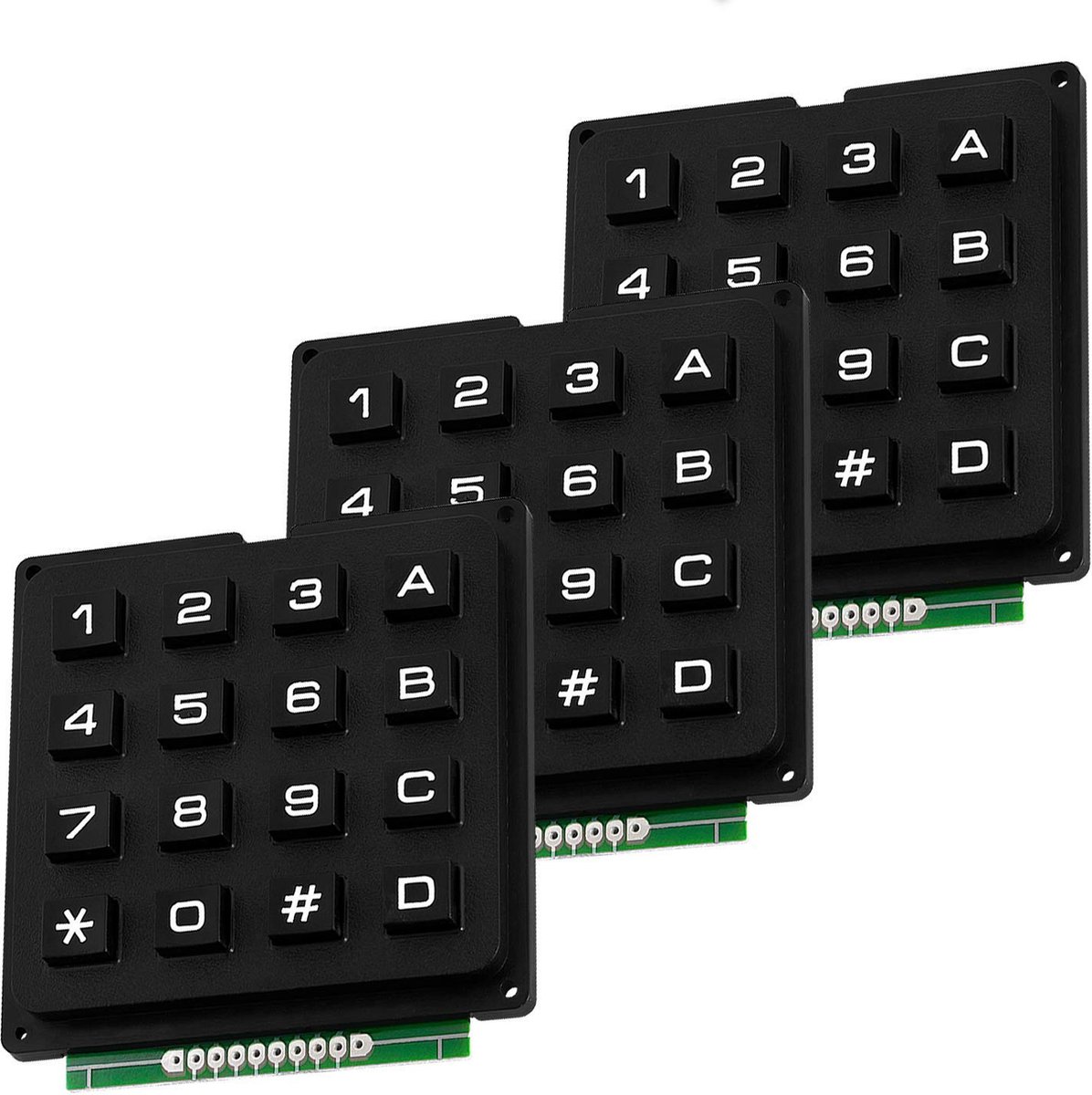 AZDelivery 3 x 4x4 Matrix Toetsenbord Tastatur compatibel met Arduino ...