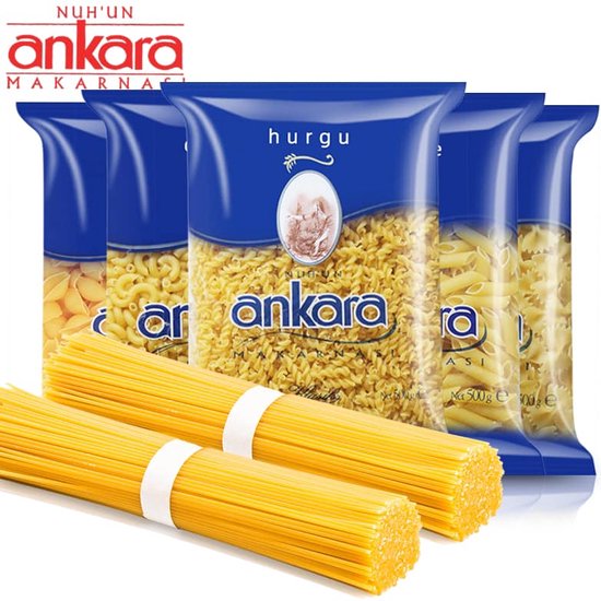 Ankara pasta macaroni mix pack 10x500gr | bol