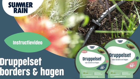 SummerRain druppelsysteem - druppelset voor borders en hagen - druppelslang 50 m1 -... | bol.com