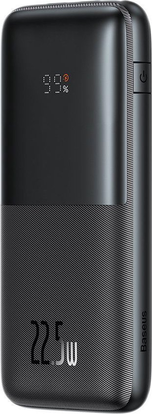 Baseus: Bipow Pro Powerbank - 10000MAH - 22.5W + USB 3A Kabel 0.3M - Zwart | bol