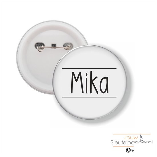 Button Met Speld 58 MM - Mika | bol