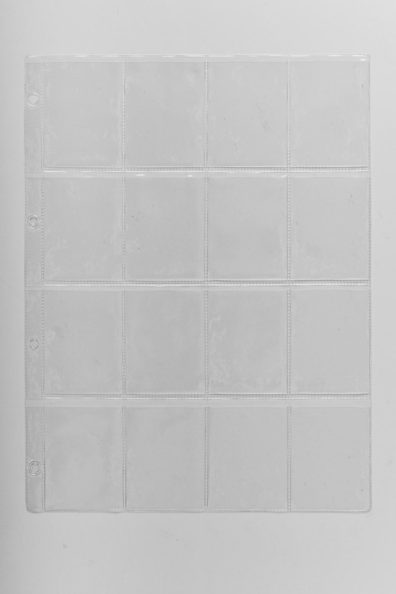 insteekhoezen 16 vakken, A4, transsparante bladen, voor 2- 4 ringen ...