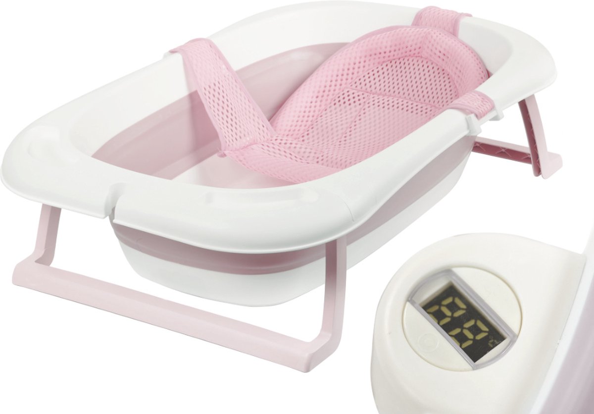 Baignoire bébé pliable rose 3 en 1 - Baignoire bébé pliable - Baignoire ...