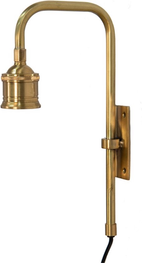 Wandlamp 7*15*32 cm Goudkleurig Metaal Muurlamp Sfeerlamp | bol